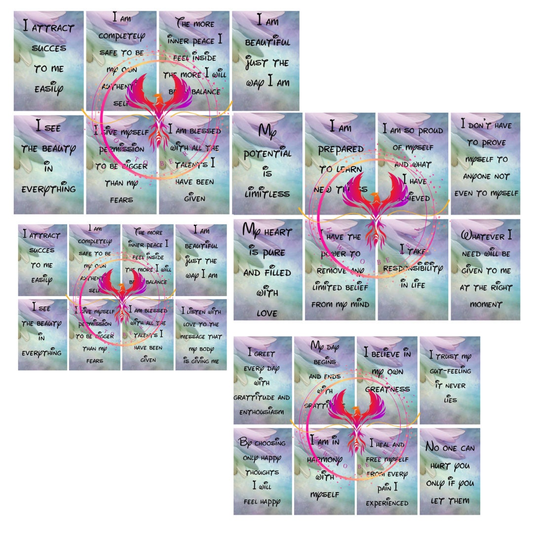 Oracle Affirmation Bundle 96 Cards - Etsy