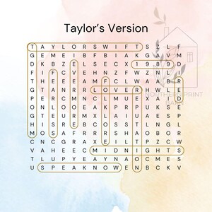 Taylor Swift Pastel Album Artwork, Digital Download, Use for Wall Art ...