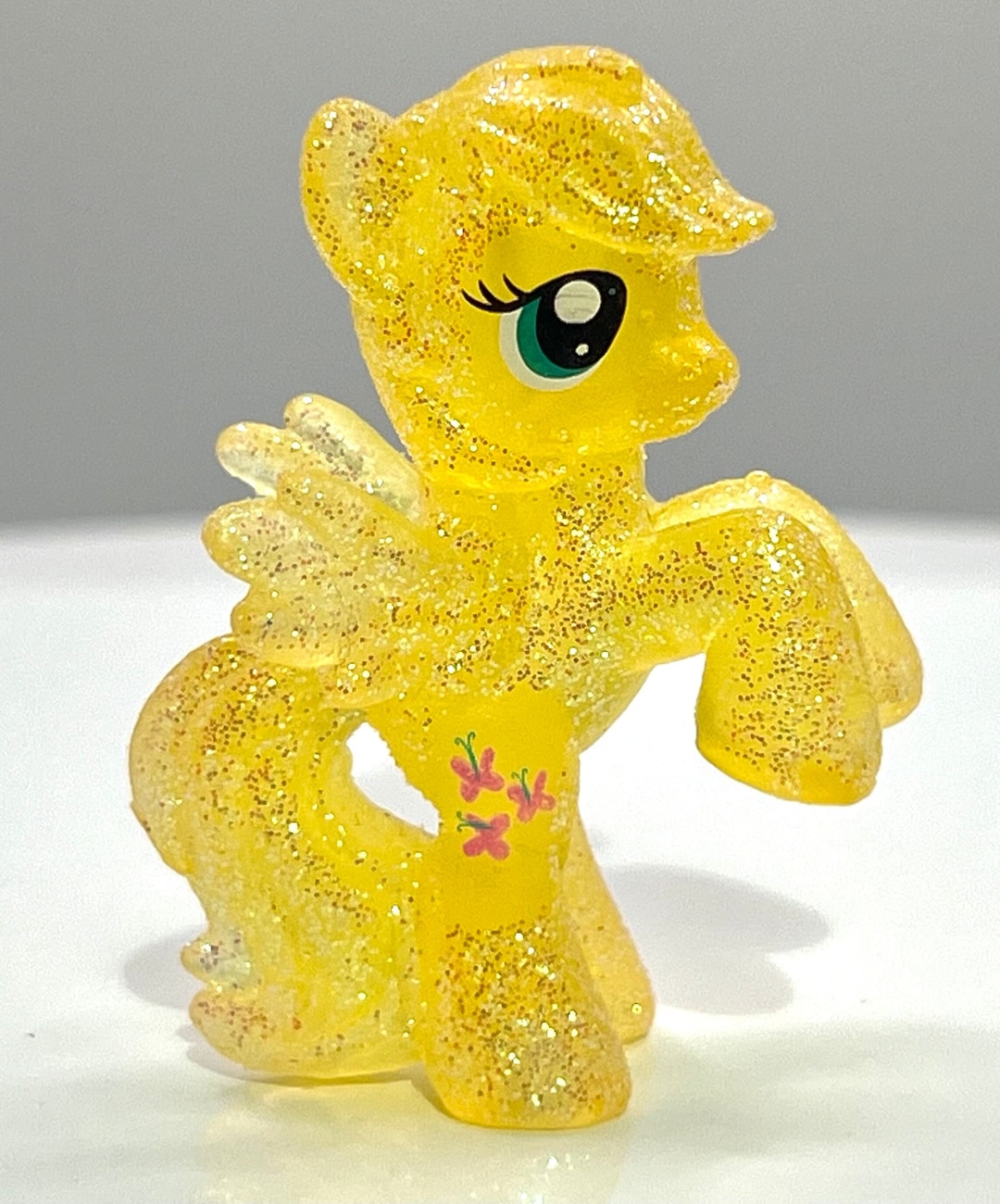 My Little Pony 'fluttershy' Mini Pony Figure 2" Fim Glitter/transparent ...