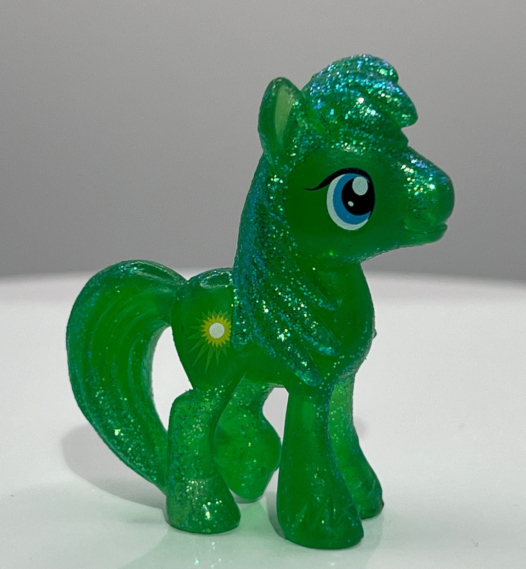 My Little Pony 'emerald Ray' Mini Pony Figure 2 Fim Glitter/transparent ...