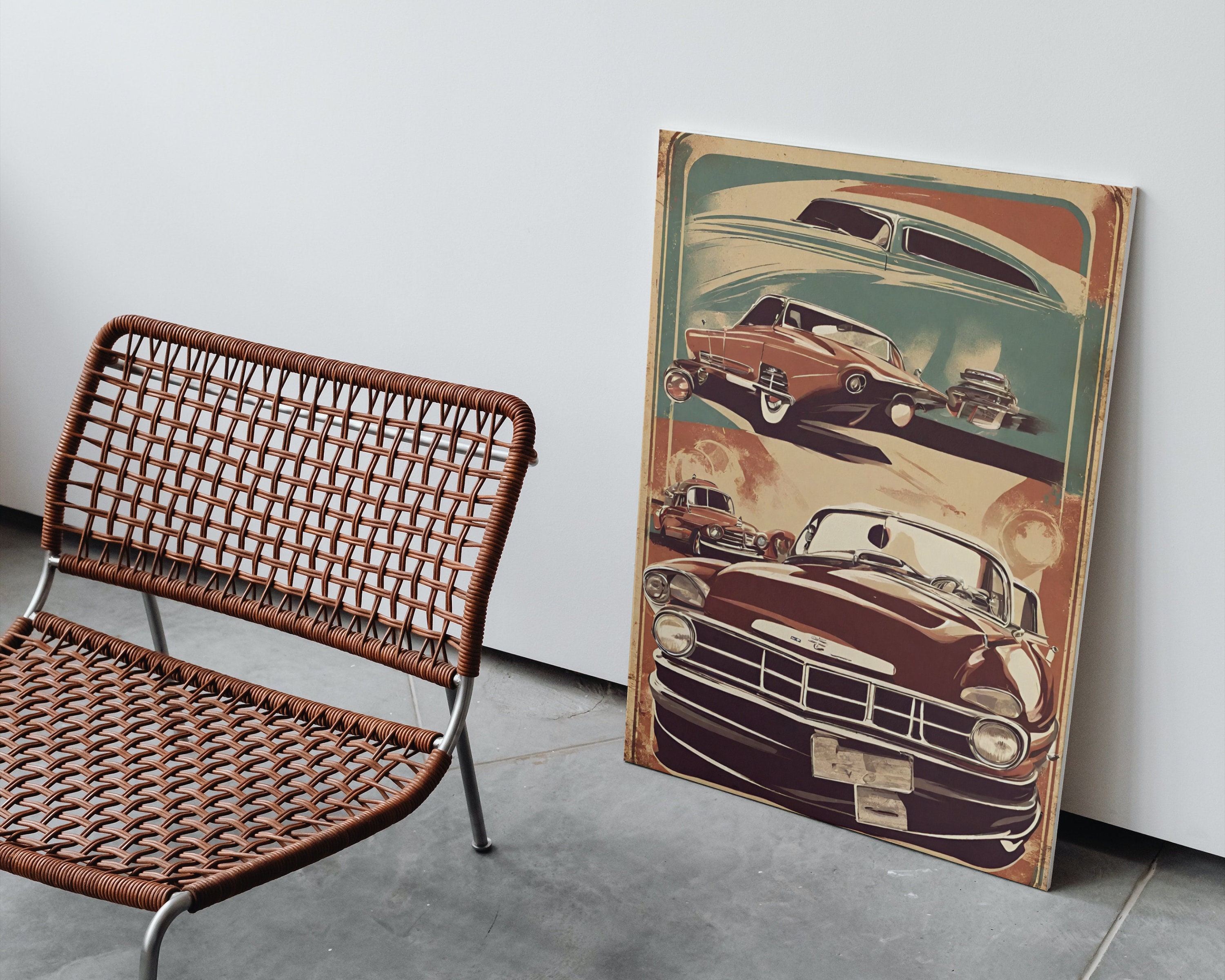 Vintage Car Poster Vintage Car Vintage Car Poster Digital Print Wall ...