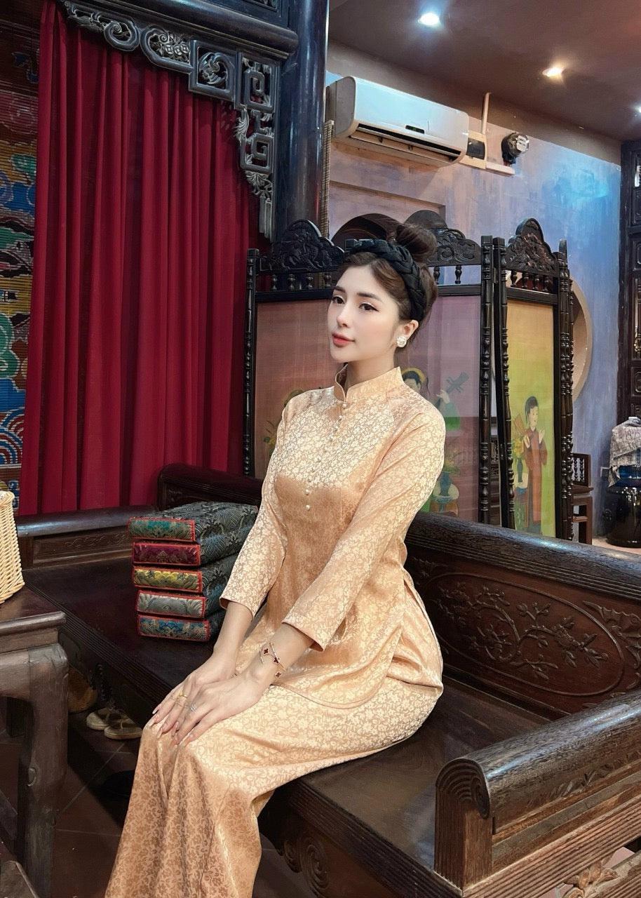 Vietnamese Silk Brocade Bà Ba Set - Modest Temple Wear & Pagoda Outfit ...