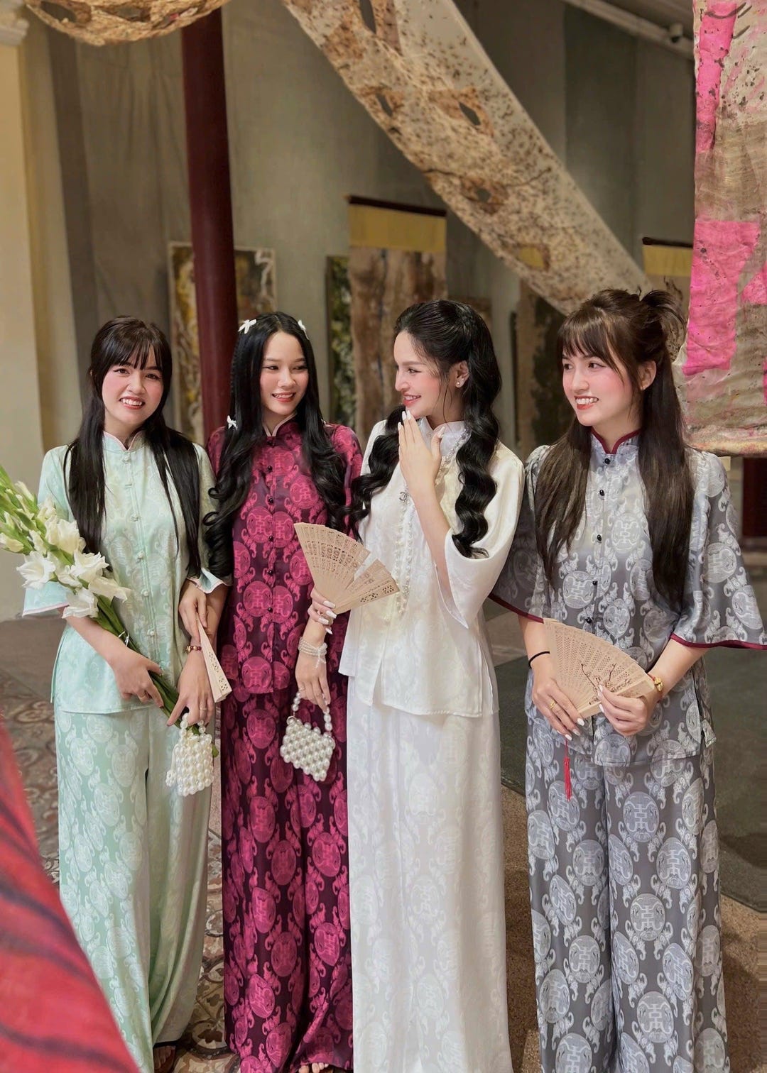 Silk Áo Bà Ba Set - Traditional Vietnamese Outfit - Etsy