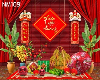 2024 Vietnamese Tet Holiday Lunar New Year Landscape Background, Tet ...