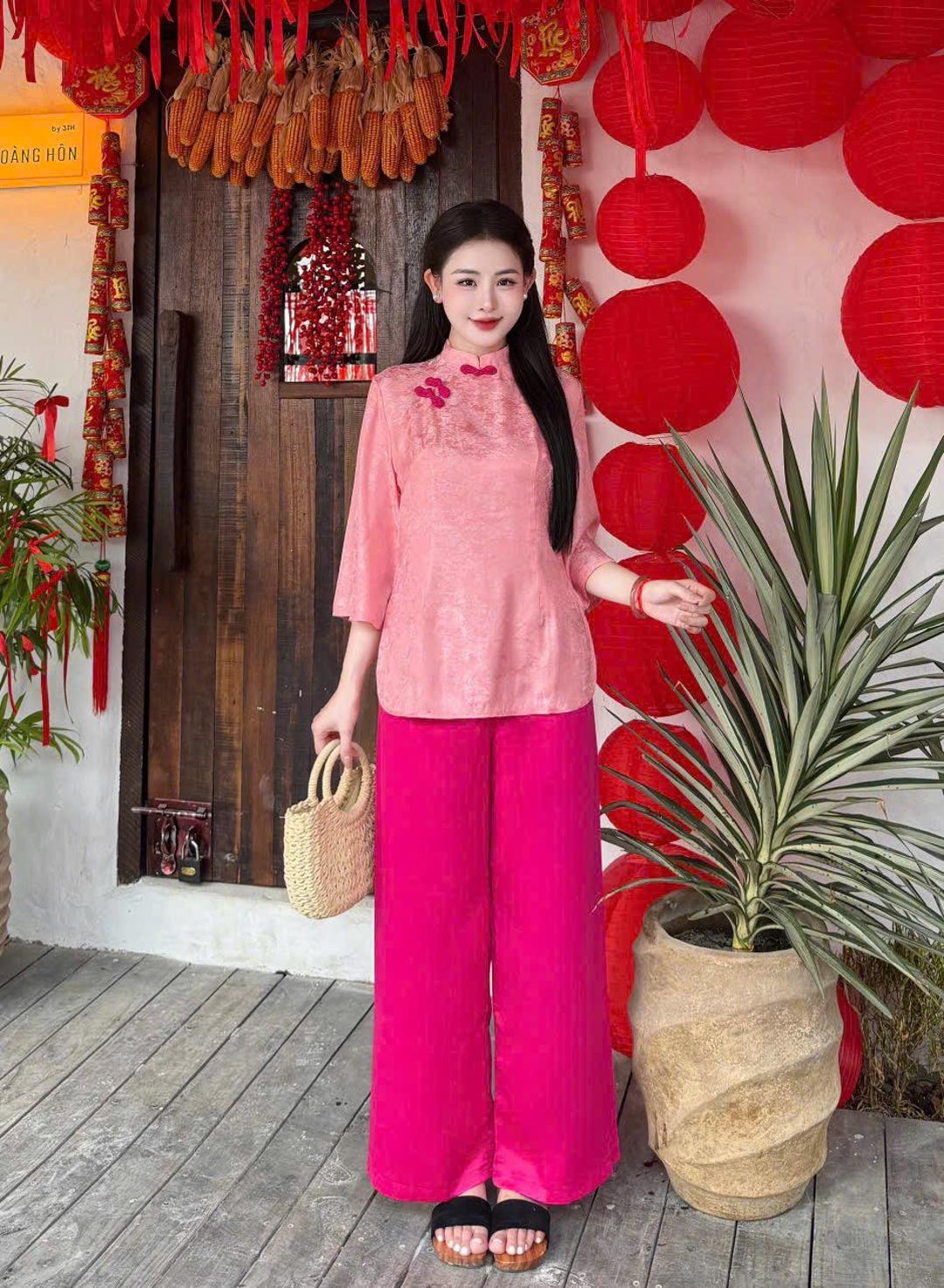 Vietnamese Silk Áo Bà Ba Set | Traditional Women's Clothing - Etsy