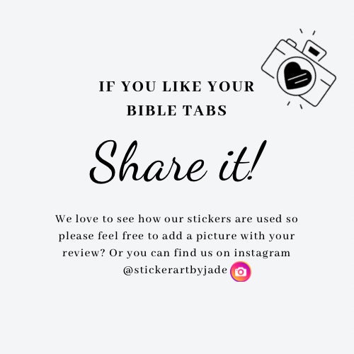 Bible Tabs Stickers Pink Gold Lettering Bible Book Markers Bible Gift ...