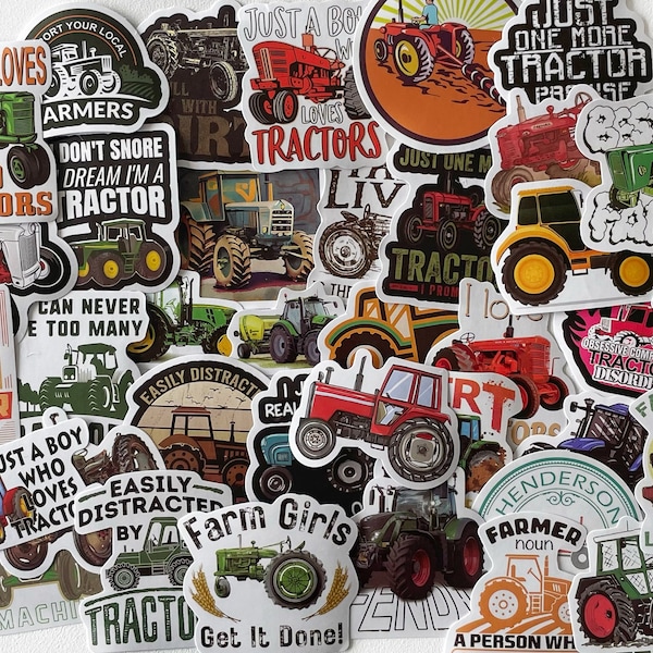 Tractor Stickers - Etsy