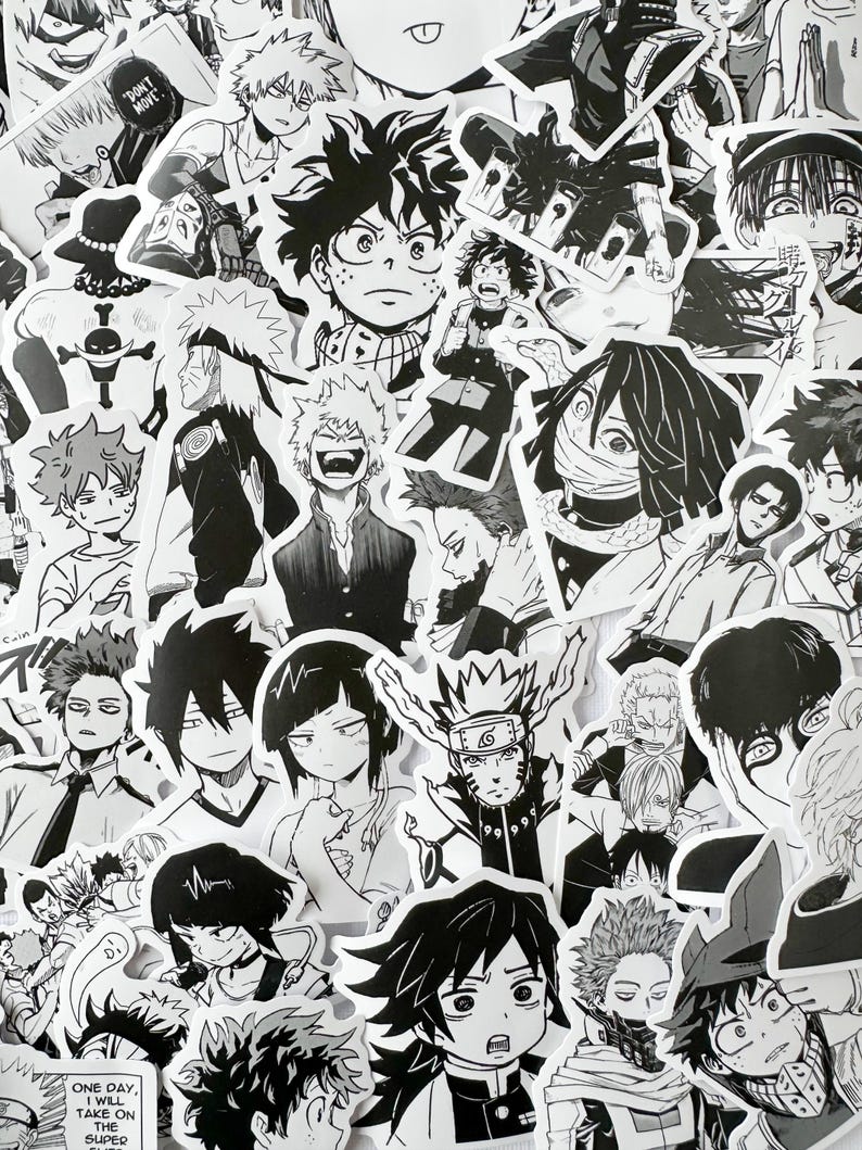Anime Sticker Set Manga Stickers Set - Etsy