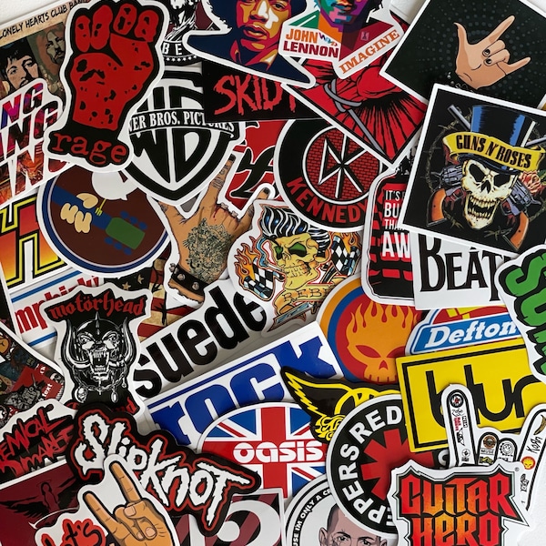 Rock Band Stickers - Etsy