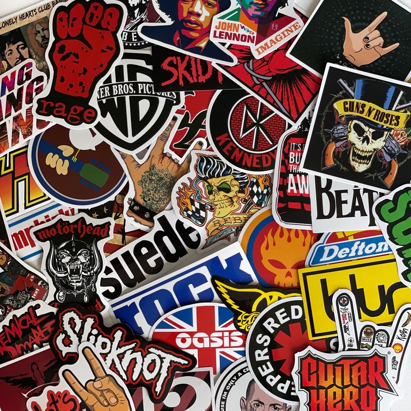 Band Stickers for Guitars - Etsy UK