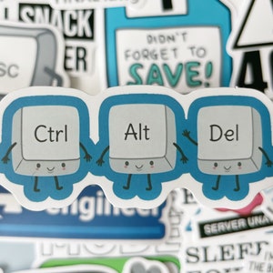 Programmer Meme Vinyl Sticker Bundle Coding Stickers Computer Geek Gift ...