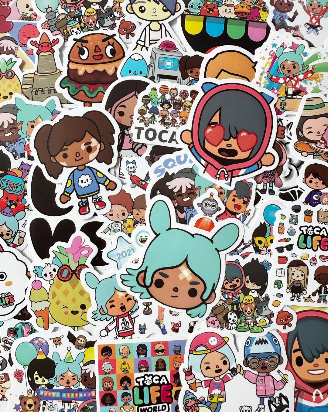 Toca Boca Vinyl Sticker Pack, Toca World Phone & Laptop Decals - Etsy