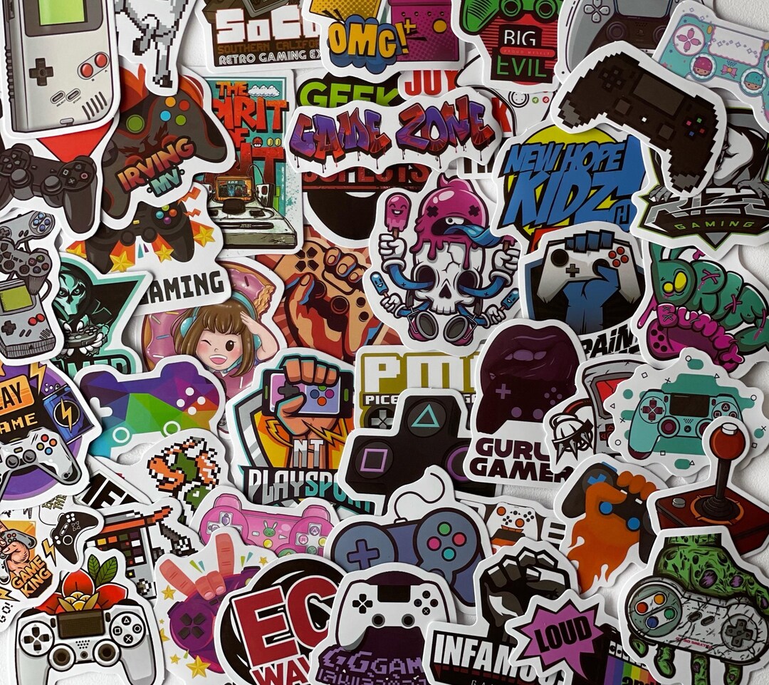 Retro Game Machine Stickers Vintage Gaming Stickers Gamer Stickers ...