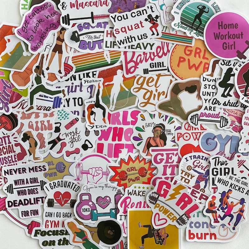 Workout Stickers - Etsy