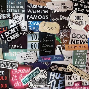 Graffiti Stickers Set Signpost Wording Scrapbook Lettering Stickers ...