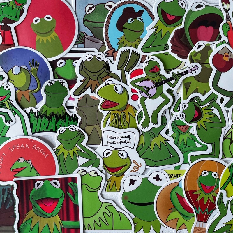 Christmas Frogs Stickers - Etsy UK
