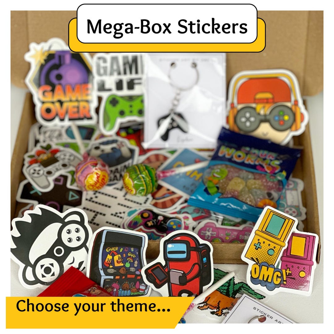 Gift Box Stickers Bundle Megabox Gift Box Foodie Stickers Cyberpunk ...