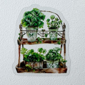 Plant Stickers Set Clear Background Plants Stickers Waterproof Stickers ...