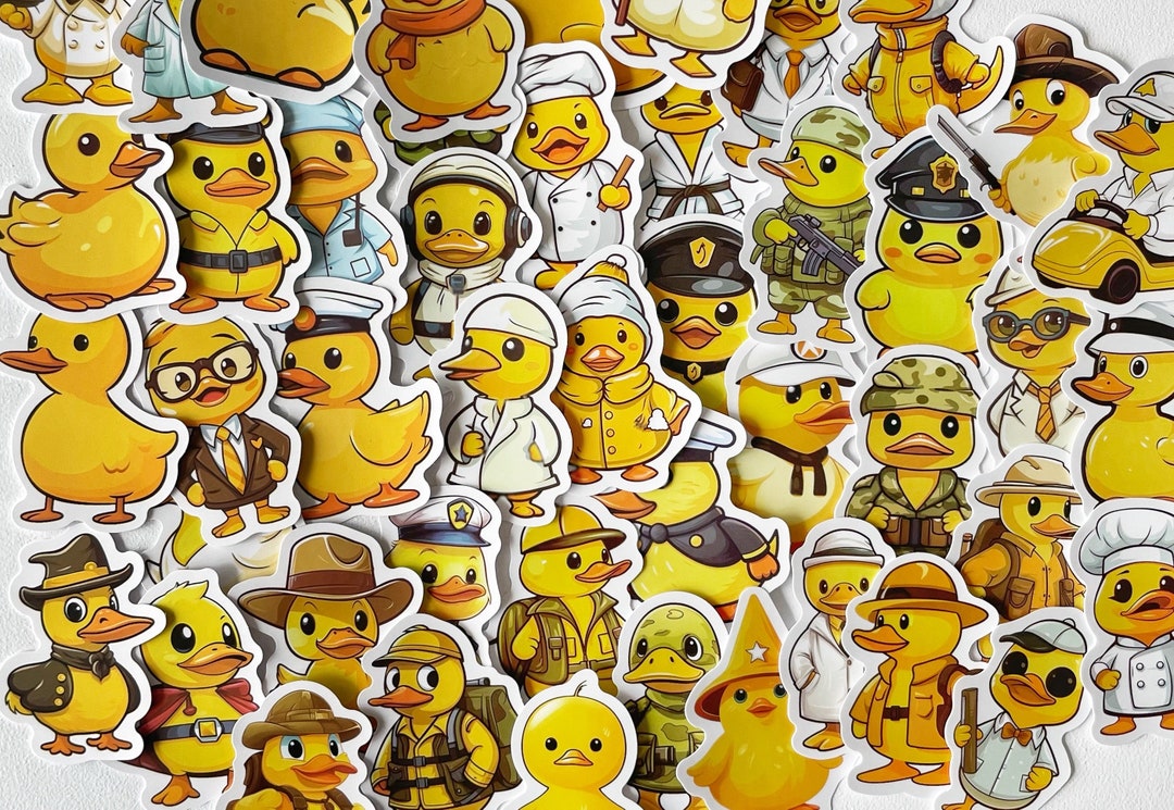 Surprise Rubber Duck Stickers: Waterproof Vinyl Decals - Etsy