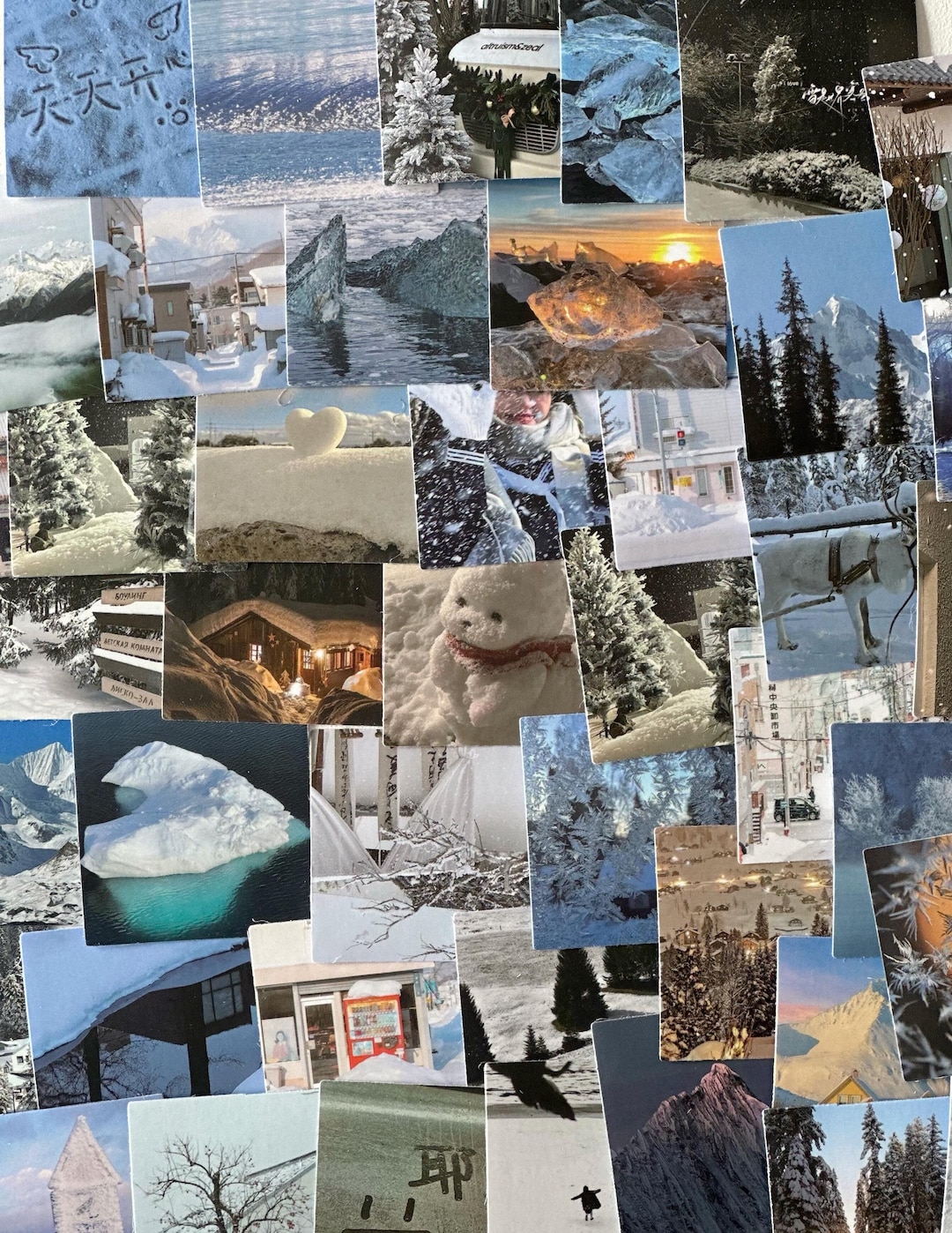 Winter Scenery Vinyl Sticker Set: Cosy Surprise Stickers - Etsy