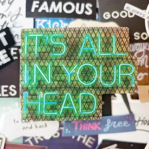 Graffiti Stickers Set Signpost Wording Scrapbook Lettering Stickers ...