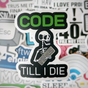 Programmer Meme Vinyl Sticker Bundle Coding Stickers Computer Geek Gift ...