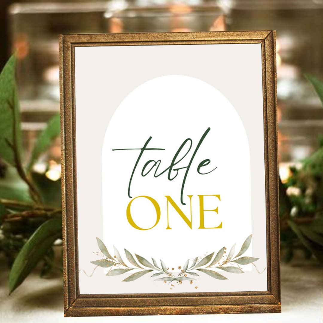 Table Number Template Tiles Design - Etsy
