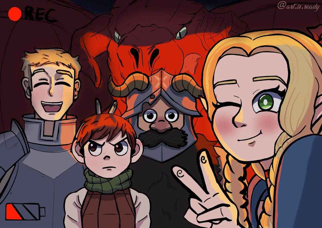 A4 Dungeon Meshi Print - Etsy