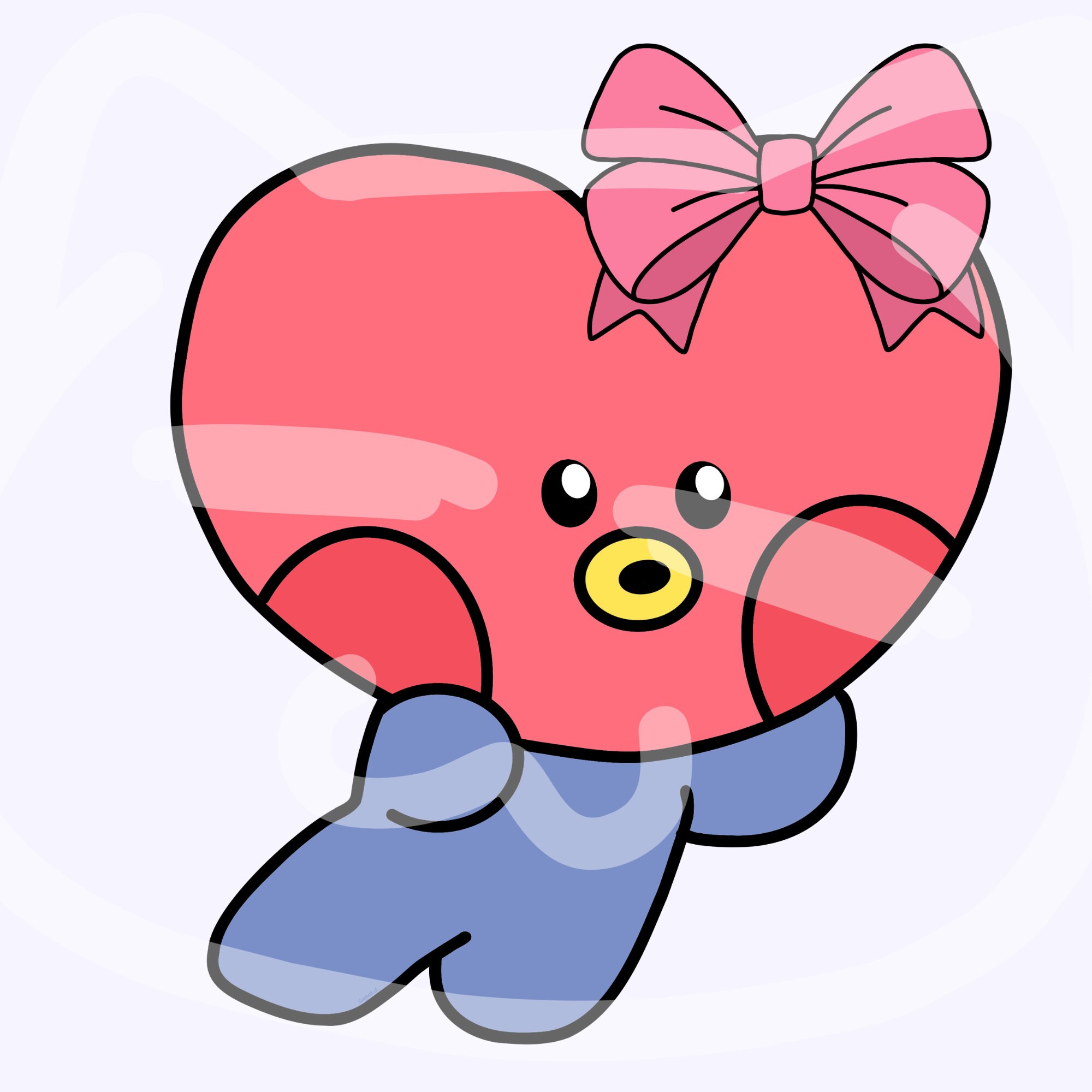 BT21 Sticker / BTS Stickers / Cute BT21 Coquette Sticker / Digital ...