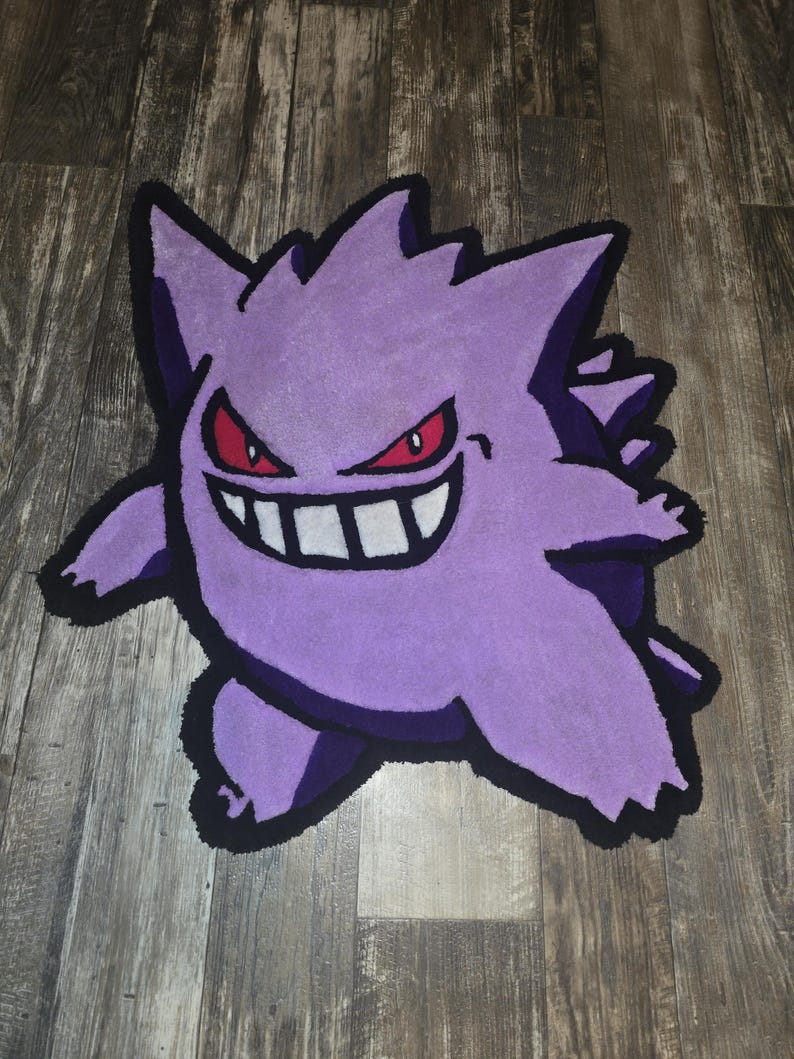 Custom Gengar Pokémon Rug - Etsy