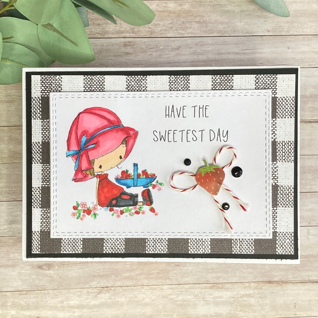 Handmade Strawberry Birthday Card Have the Sweetest Day. - Etsy