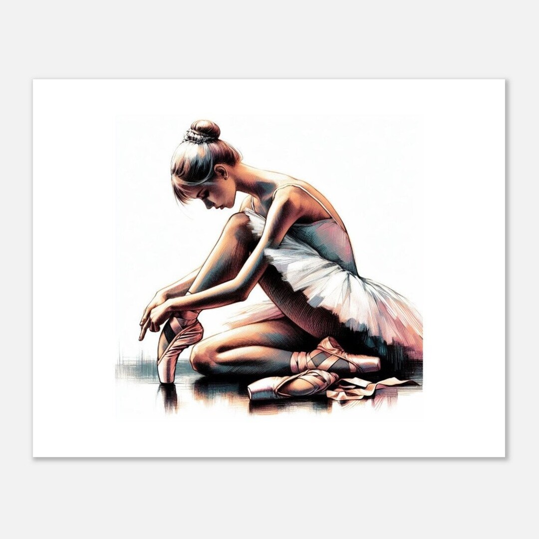 Ballet Dancer, Fine Art Print, Premium Matte Paper, Poster, Painting ...
