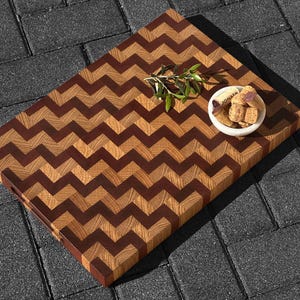 Zig Zag End Grain Cutting Board Digital Build Plans | Woodworking Plans ...