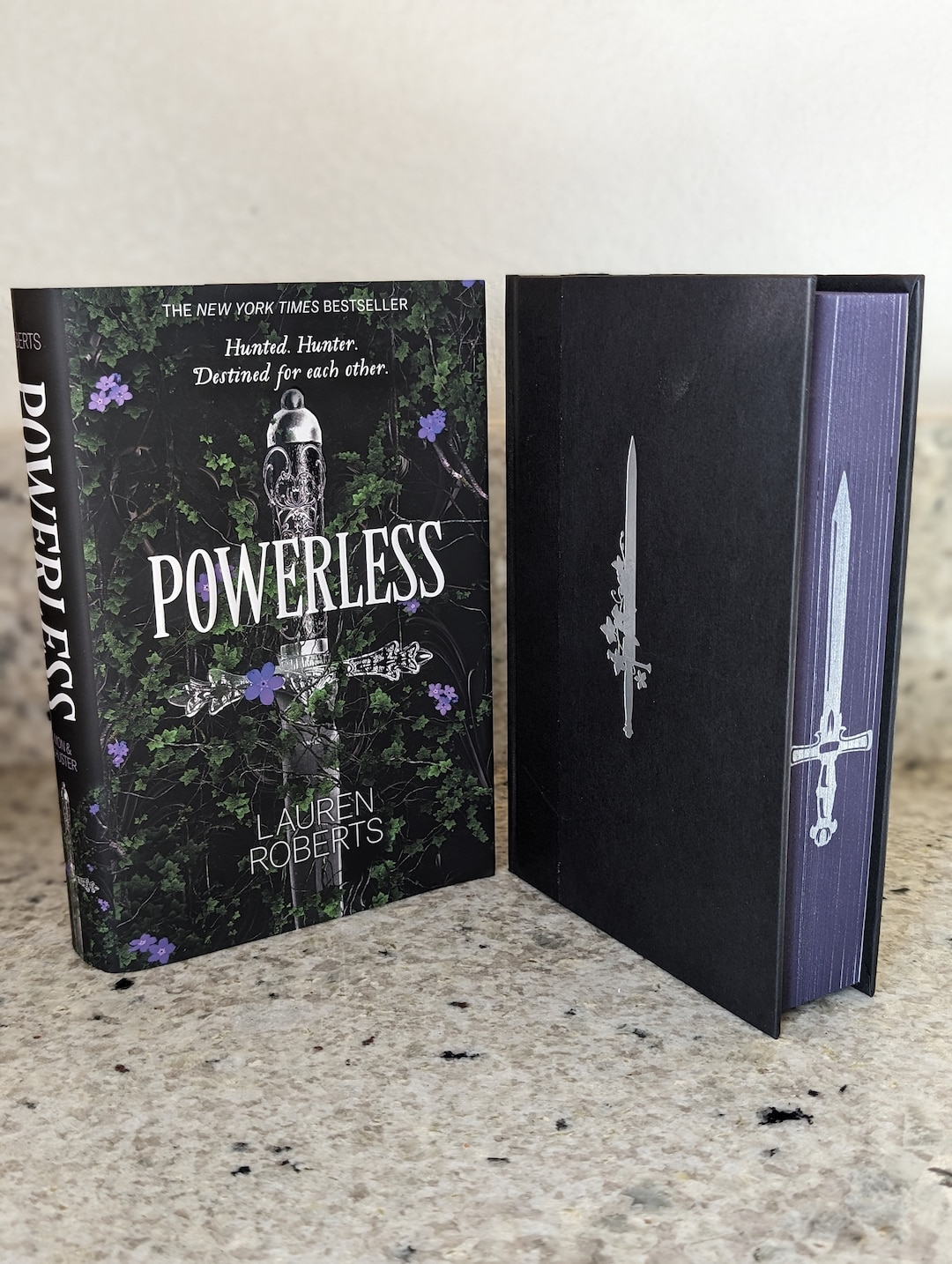 Powerless by Lauren Roberts W/ Purple Custom Sprayed Edges - Etsy