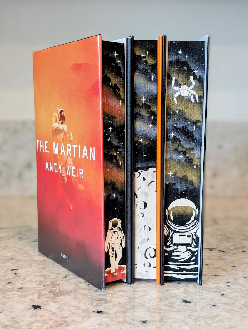 Andy Weir Sprayed Edges Set: the Martian, Project Hail Mary, Artemis ...