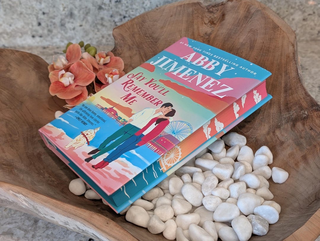 SIGNED Abby Jimenez Romance Book: Say You'll Remember Me, Sprayed Edges ...
