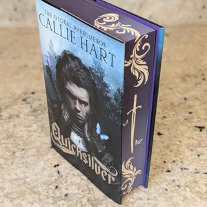 Quicksilver UK Hardcover: Custom Purple Ombre Edges, Sword Stenciled ...