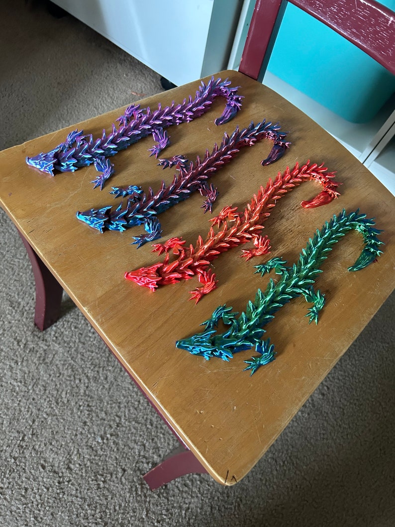 Articulated 3D Printed Dragon - Etsy