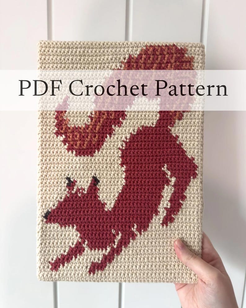 Fox Tapestry Crochet Pattern | Whimsical Decor | Medieval Wall Art ...