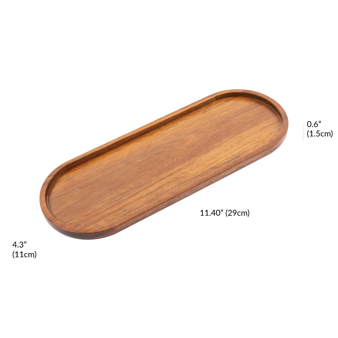 Pill Shape Stadium Oakwood Serving Tray Set of 2 - Etsy