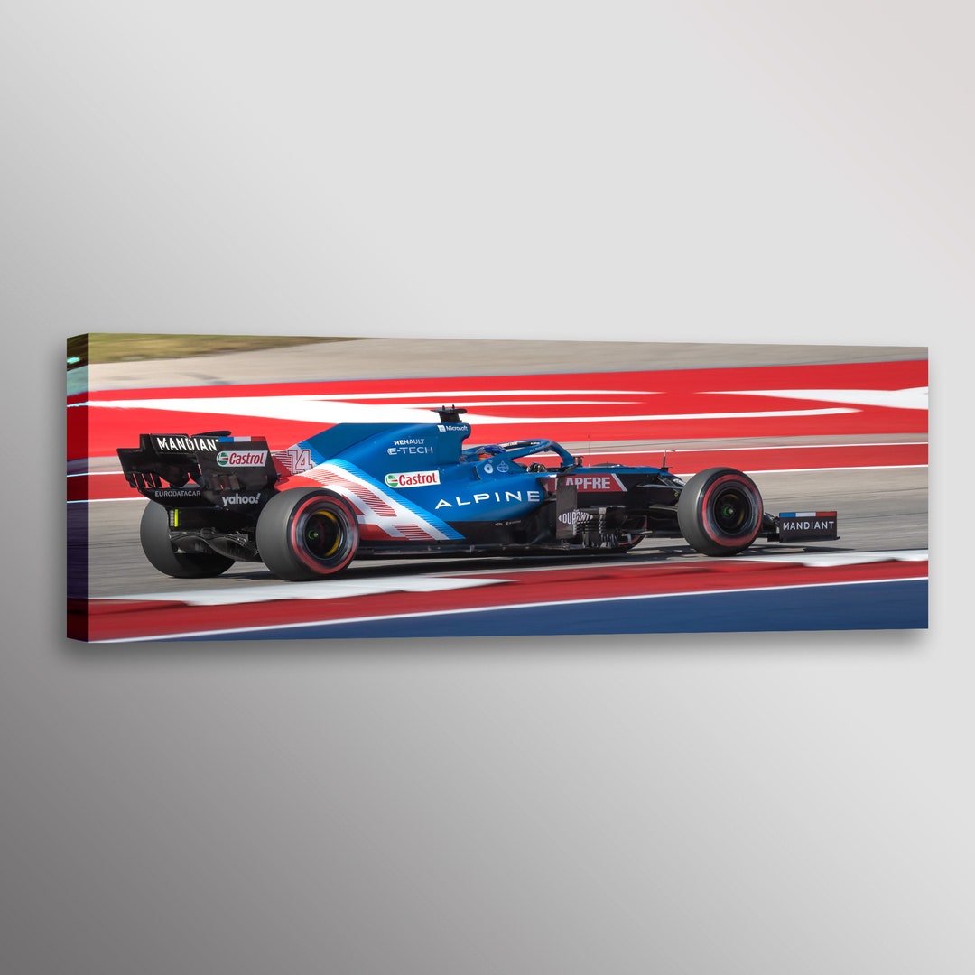 Alpine Formula 1 Fernando Alonso #14 F1 2021 Racecar Original Wall Art ...
