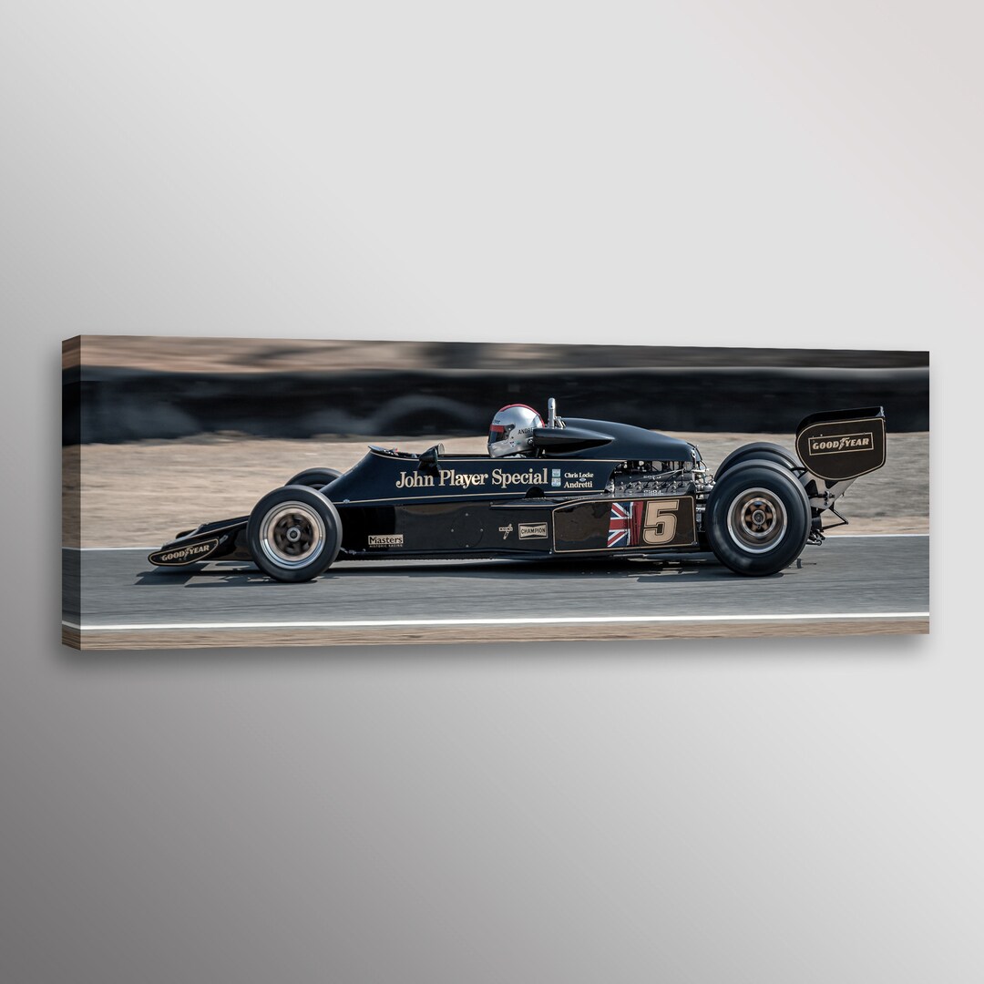 1976 Lotus 77 Formula 1 F1 Racecar Original Wall Art Automotive Canvas ...