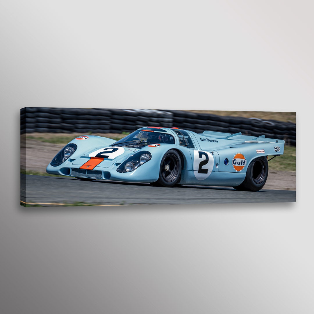 Porsche 917K #2 Le Mans Sears Point Racecar Original Panoramic Wall Art ...