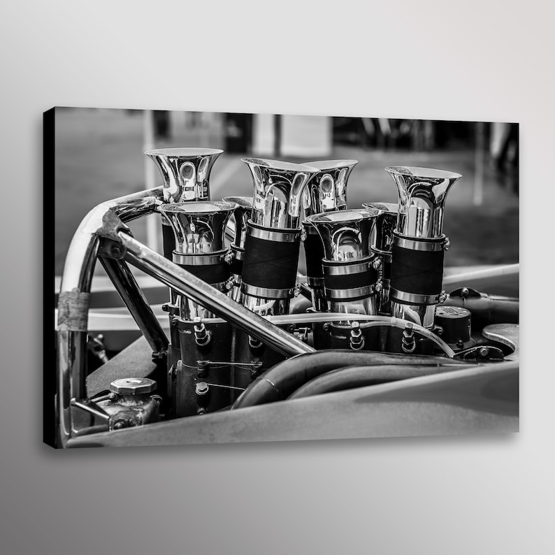 Chevrolet CAN-AM Engine Injection Racecar Original Wall Art Automotive ...