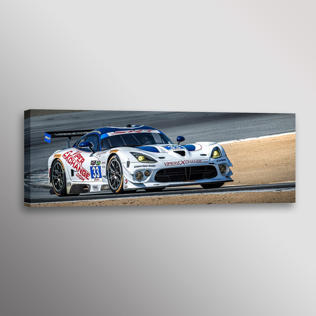 Dodge Viper GT3-R Racecar Original Panoramic Wall Art Automotive Canvas ...