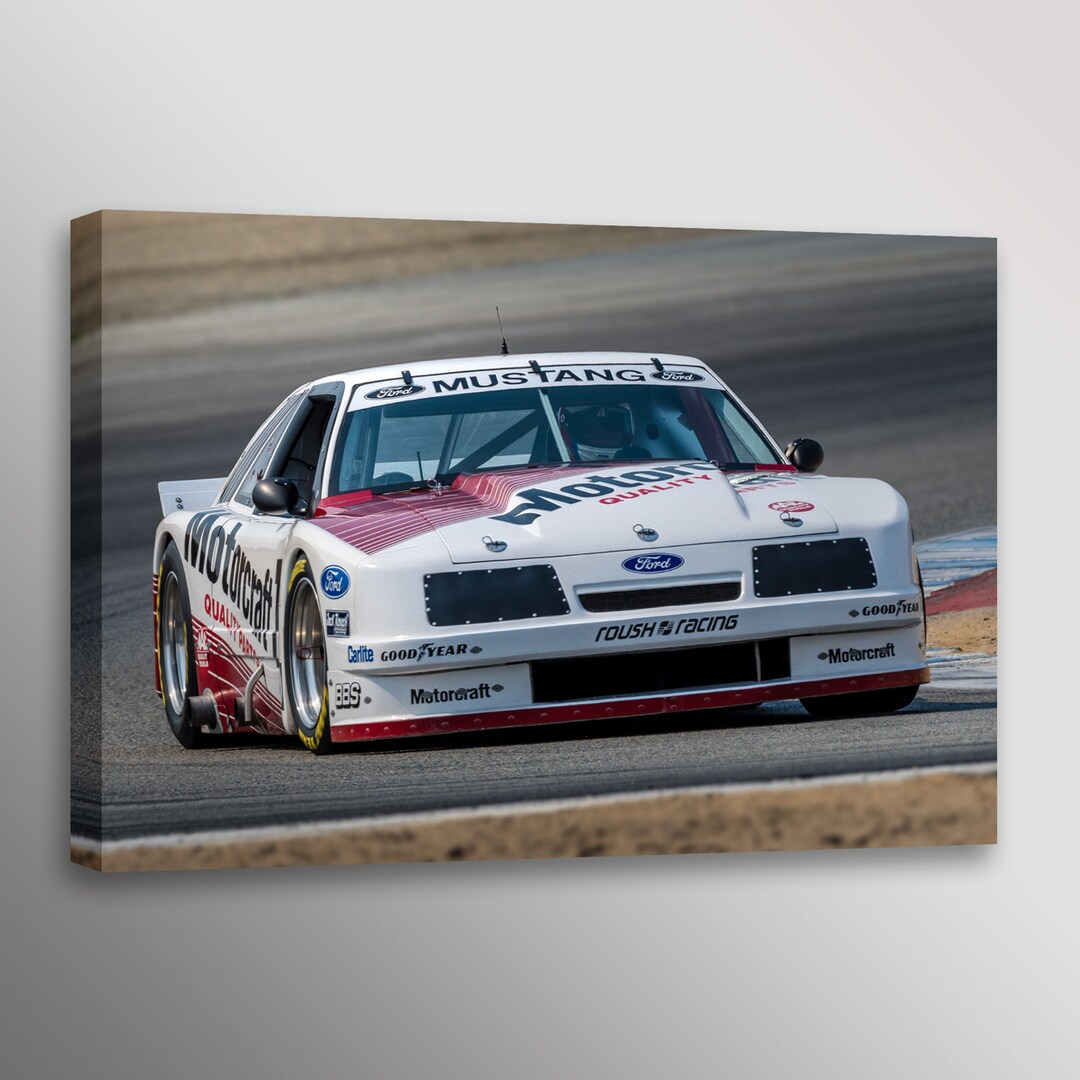 1985 Ford Roush Mustang IMSA Turn 2 Laguna Seca Racecar Original Wall ...