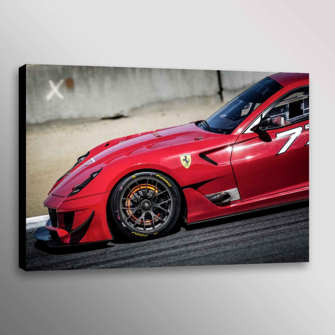 Ferrari 599XX Glowing Brakes Racecar Original Wall Art Automotive ...