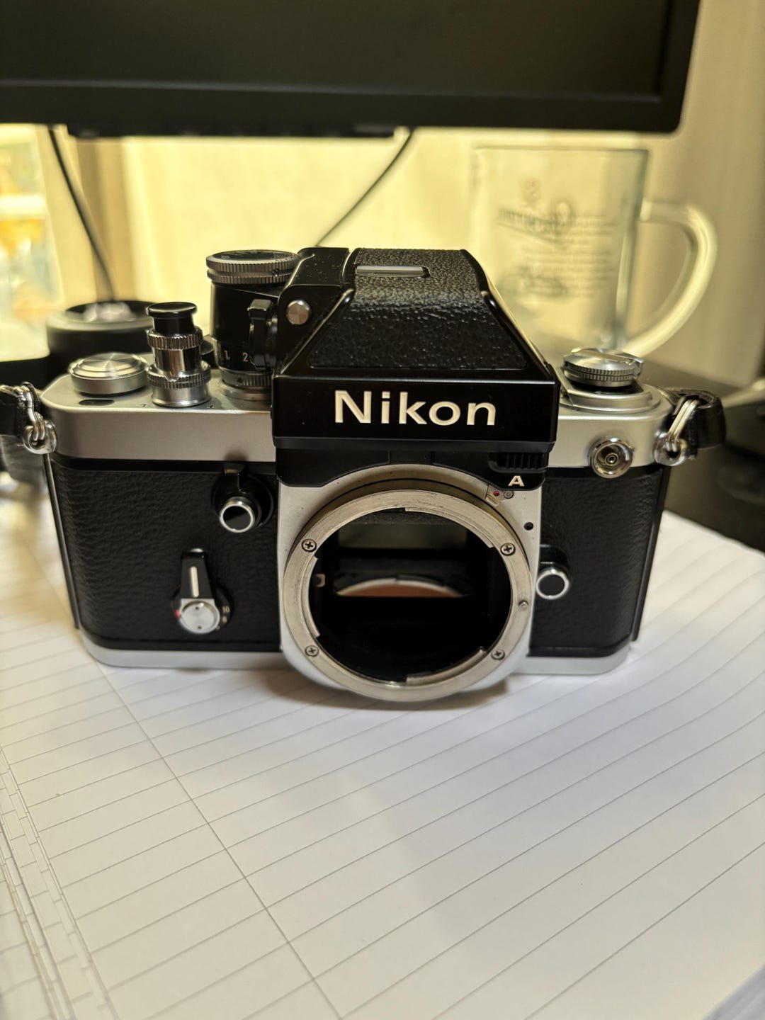 Nikon F2 F2A 35mm Film Camera Body With AR-1 Shutter Button in Full ...