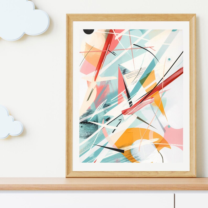 Abstract Digital Art Print Wall Art AI Generated AI Art Digital ...