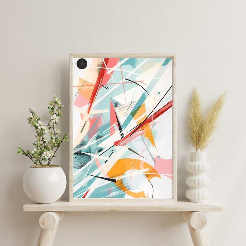 Abstract Digital Art Print Wall Art AI Generated AI Art Digital ...